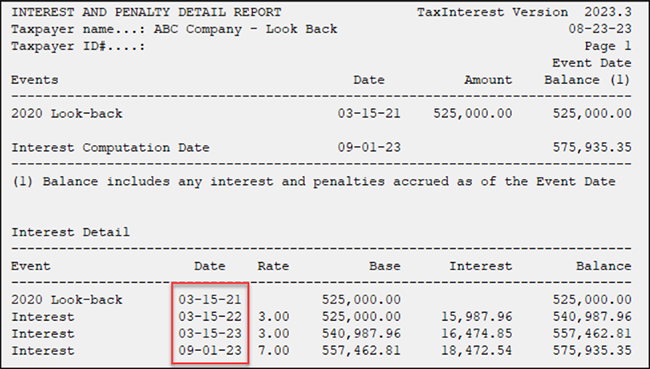 Interest Computation Under Look-Back Method (2025) Interest Computation Under Look-Back Method (2025)